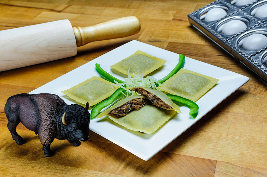 Italian Style Buffalo Meat Ravioli in Egg Dough - 12 PC, About 12 OZ ...